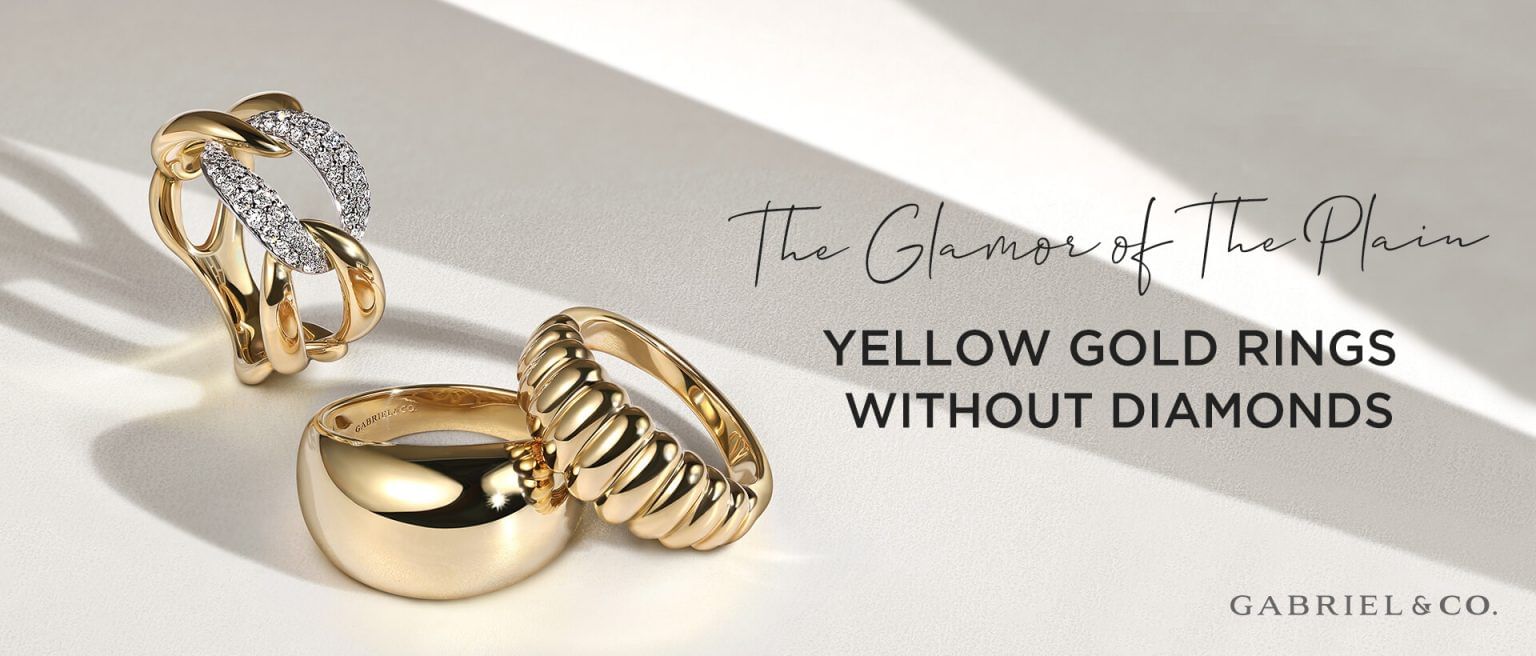 Plain Gold Rings Without Diamonds - Gabriel & Co.