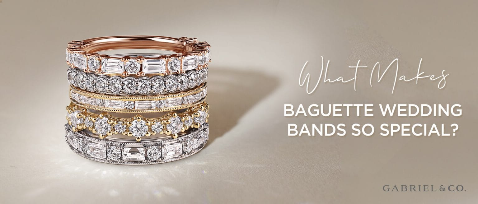 What are Baguette Wedding Bands? – Gabriel & Co.