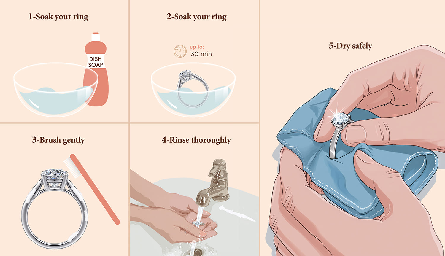 How to Clean a Diamond Ring at home | Expert Tips