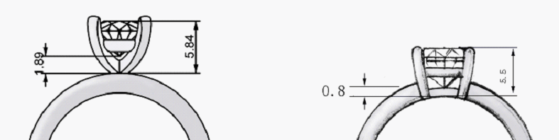 High Set vs Low Set Engagement Rings - Gabriel & Co Blog