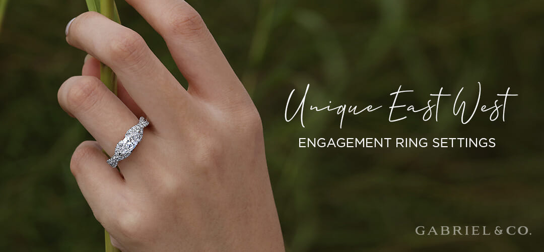 Unique East West Engagement Ring Settings