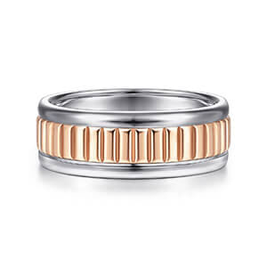 Wedding Rings in Two Tone Metals - A Lavish Affair