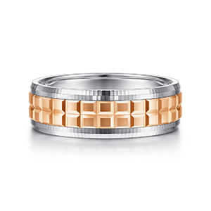 Wedding Rings in Two Tone Metals - A Lavish Affair