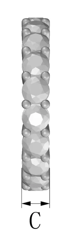 Shop 14K White Gold Chain Link Stackable Diamond Ring | Shop 14k White ...
